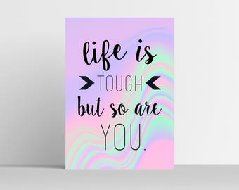 Life is tough | Etsy