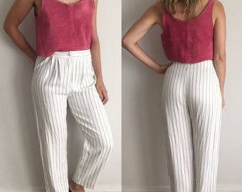 Pinstripe pants | Etsy