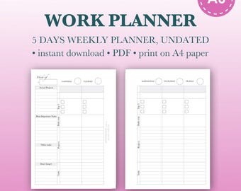Filofax printables | Etsy