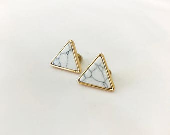 Marble earrings | Etsy