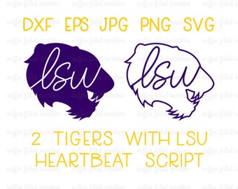Lsu tigers svg file | Etsy