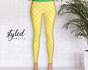 Pineapple yoga pants | Etsy