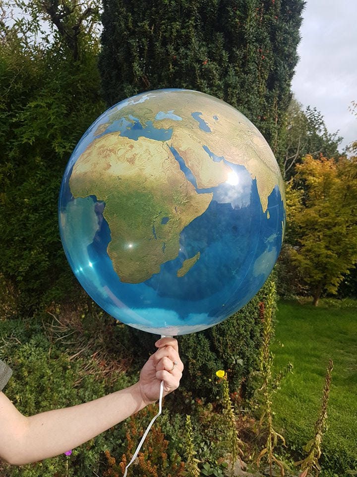 22 QUALATEX Planet Earth Bubble Balloon Globe Party