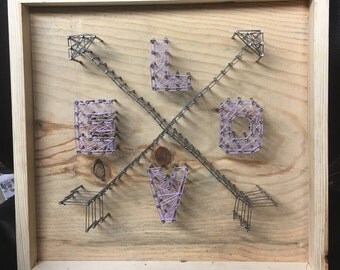 Do everything with love String art template