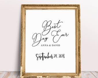 Best day ever sign | Etsy
