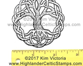 Tree of life stamp | Etsy