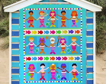 Mermaid quilt | Etsy