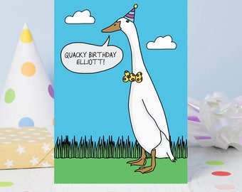 Funny duck card | Etsy