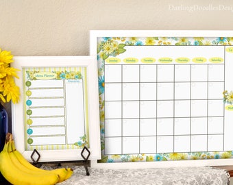 Weekly Menu Planner Monthly Calendar Printable Menu