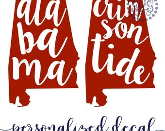 Alabama decal | Etsy