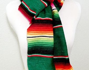 Mexican Serape Scarf Wrap Scarves Bohemian Tribal Ethnic Wrap