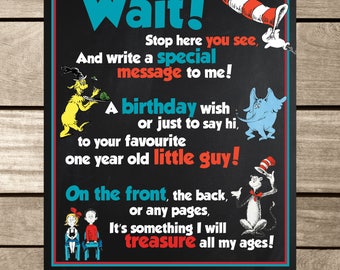 Dr seuss sign | Etsy