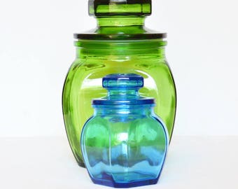 Blue green glass | Etsy