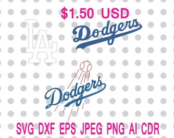 Dodgers svg | Etsy