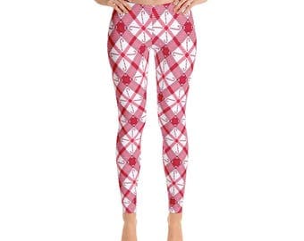 Candy cane leggings | Etsy