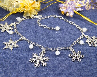 Snowflake bracelet | Etsy