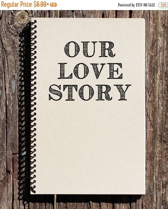 SALE Our Love Story Journal Our Love Story Notebook