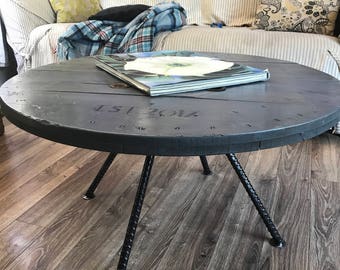 Spool coffee table | Etsy