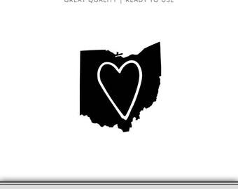 Ohio outline svg | Etsy