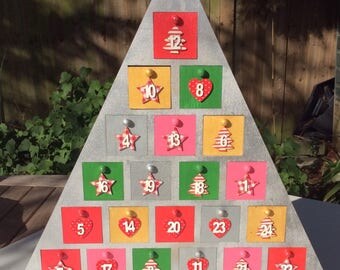 Christmas Tree Advent Calendar Pattern 29 Ornaments