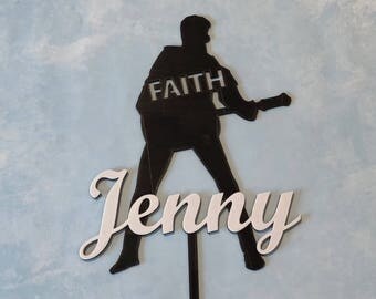 Elvis cake topper | Etsy