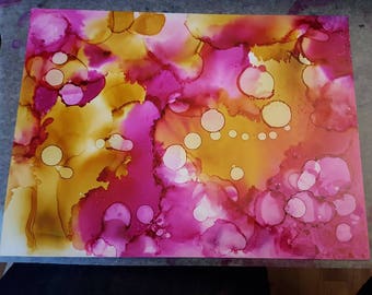 Alcohol ink art | Etsy