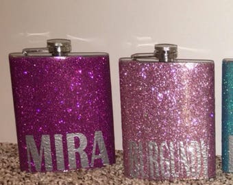 Glitter flask | Etsy