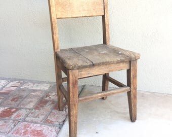 Antique wood chair | Etsy