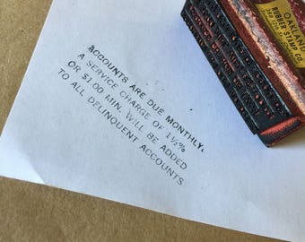 Vintage rubber stamp | Etsy