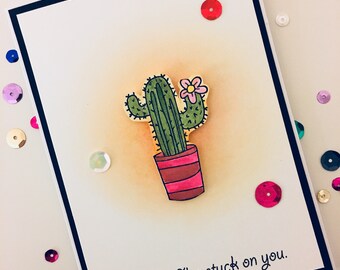 Stuck on you cactus | Etsy