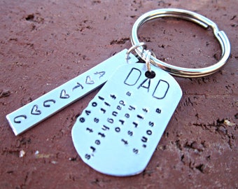 new dad gift keychain a sons first hero dad keychain