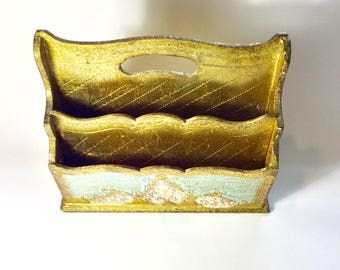 Gold letter holder | Etsy