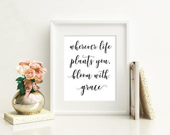 Bloom with grace | Etsy