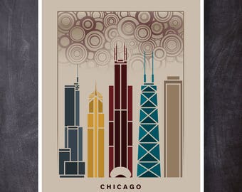 Chicago art | Etsy