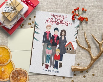 Christmas postcard | Etsy