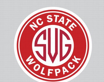 Nc state svg | Etsy
