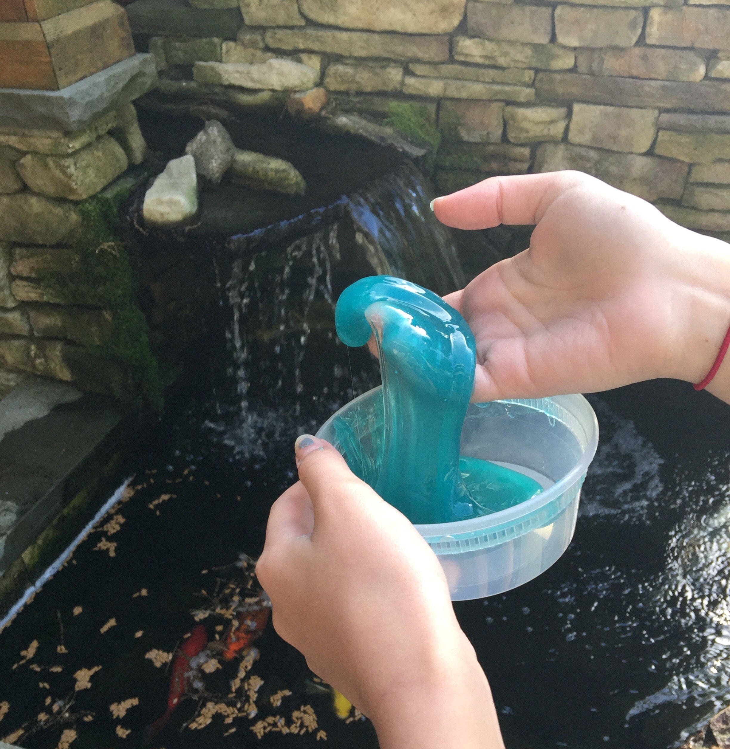 Clear Slime Tropical Aqua Splash