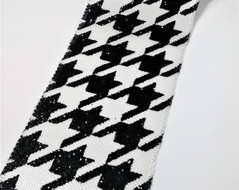 Houndstooth ribbon | Etsy