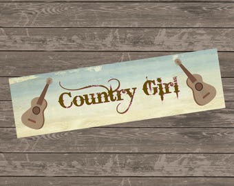 Country music decal | Etsy