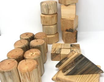 Log building blocks | Etsy