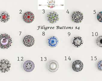 12 Czech Rhinestone Buttons. Made in Czech Republic.