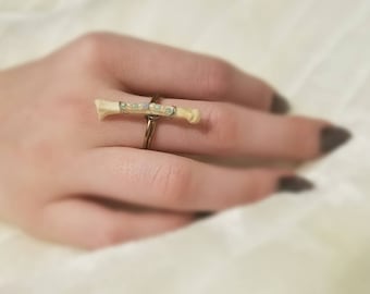 Bone ring | Etsy