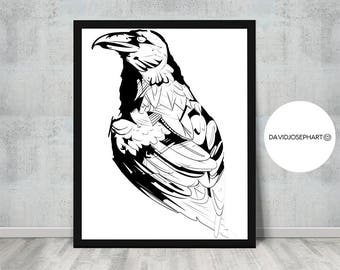 Raven printable | Etsy
