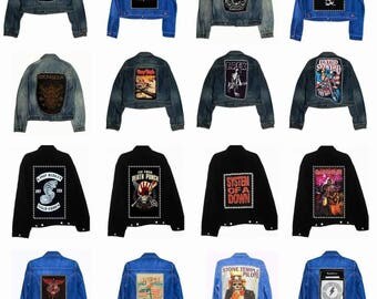 Custom denim jacket | Etsy