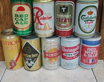 Vintage beer cans | Etsy