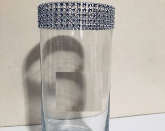 Rhinestone vase | Etsy