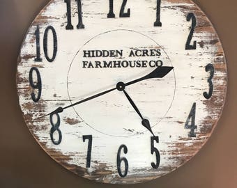 Farmhouse clock | Etsy