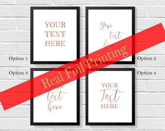 Rose gold foil | Etsy