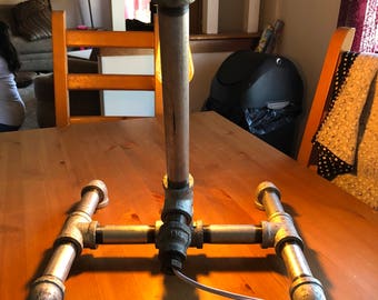 Gas pipe lamp | Etsy