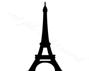 Eiffel tower cutout | Etsy